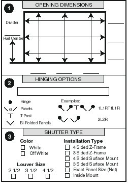 Sunland Shutters - Measuring Instructions